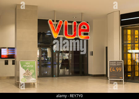 The Vue cinema or movie theatre, an entertainment venue in Kingsmead in ...