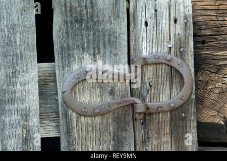 Handmade hinges made of horseshoes, Great Smoky Mountains National Park ...