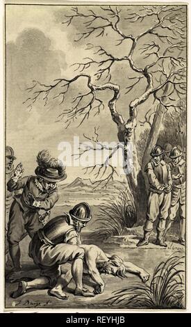 Finding the corpse of Charles the Bold in a swamp, frozen to the ice ...