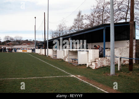 The main stand at Durham City FC Football Ground, Ferens Park, The ...