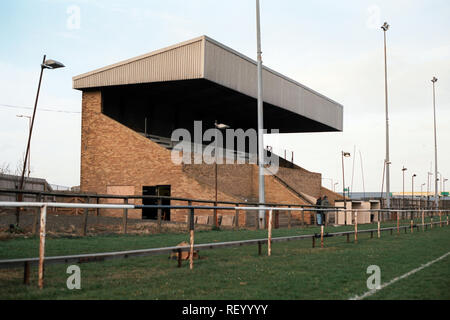The main stand at Ashington FC Football Ground, Portland Park ...