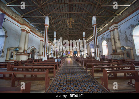 Interior of the UNESCO World Heritage Paoay (St. Augustine) Church ...