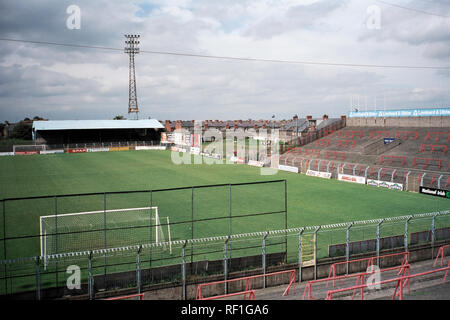 General view of Bohemian FC Football Ground, Dalymount Park ...