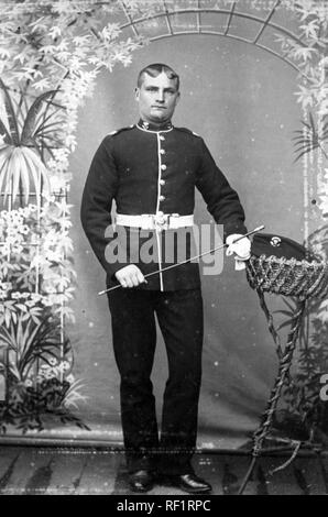 victorian soldier with slade wallace leather equipment and martini ...