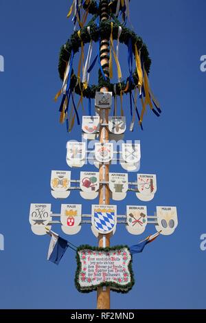 Bavarian traditional maypole Stock Photo - Alamy