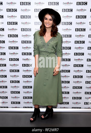 Holly Tandy attending the Eurovision Meet the Artists event held at the ...