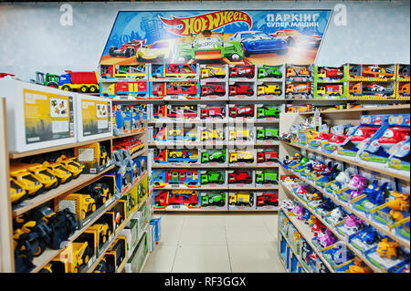 Hot wheels department store in Hamleys shop. Hot Wheels is a brand of ...