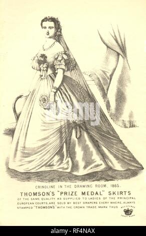 Victorian woman in a crinoline dress Stock Photo - Alamy
