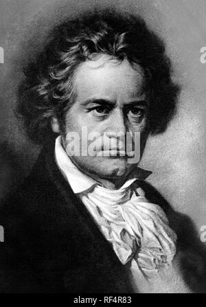 Photograph of Ludwig van Beethoven (1770-1827) A walk in the country ...