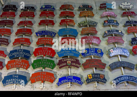 National Railway Museum York nameplates Stock Photo - Alamy