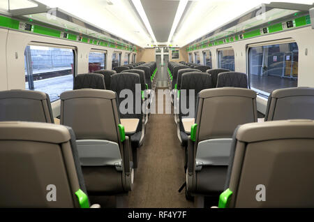Interior of a Great Western Railway Class 800 Intercity Express train ...
