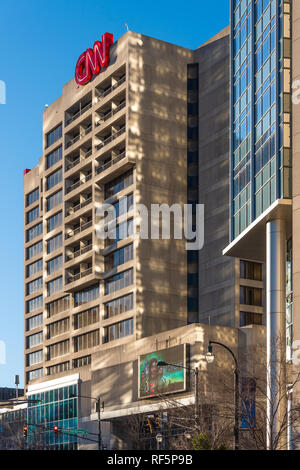 CNN tour in Atlanta Georgia and world's longest freestanding escalator ...