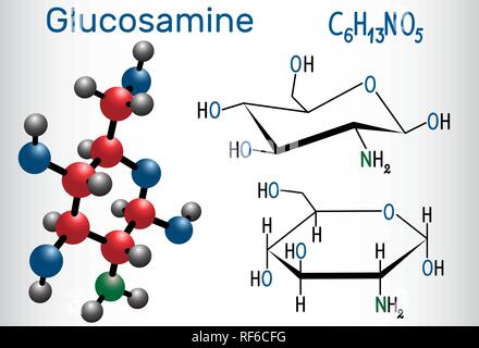 L-glucose. Molecular model of the monosaccharide sugar and aldohexose ...