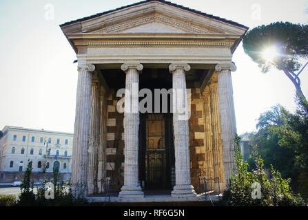 Italy. Rome. Temple of Portunus. Dedicated to the god Portunus. Ionic ...