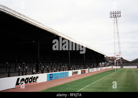 Covered terracing at Ayr United FC Football Ground, Somerset Park ...