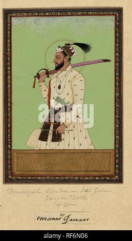 Shah Jahan and his son Dara Shikoh hunting, c. 1790 Stock Photo - Alamy