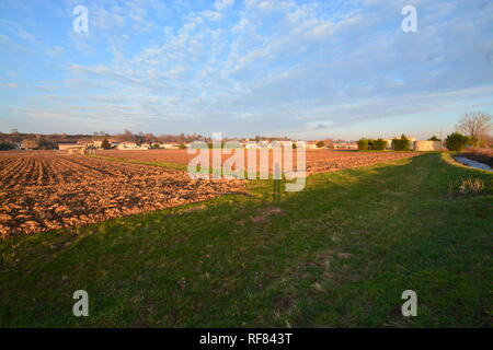 Countryside in France, plot list for crop Stock Photo - Alamy
