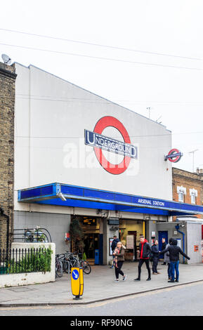 the exterior of the arsenal tube station on the piccadilly underground ...
