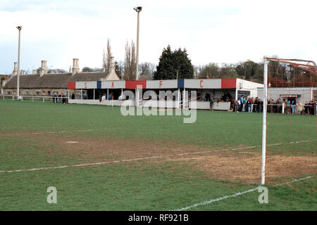 General view of Stamford AFC Football Ground Wothorpe Road Stamford Lincolnshire pictured on 12th April 1993 Stock Photo Alamy