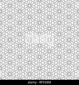 Seamless geometric pattern based on traditional Japanese Kumiko ...