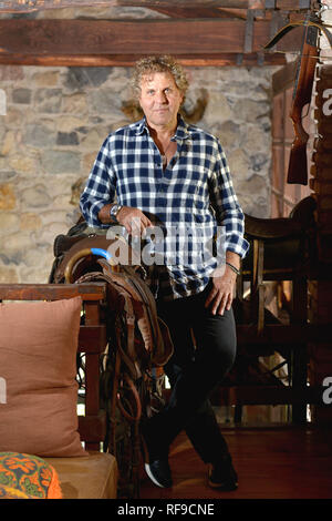 Renzo Rosso, Italian founder and CEO of fashion brand Diesel ...