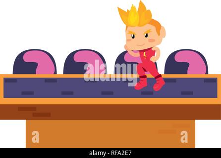 video game base bad boy high pass level vector illustration Stock ...
