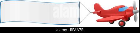 Airplane Pulling Banner Cartoon Stock Vector Image & Art - Alamy