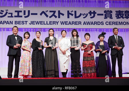 (L to R) Manami Hashimoto, Takako Tokiwa, Jun Shibuki, Jan 24, 2019 ...