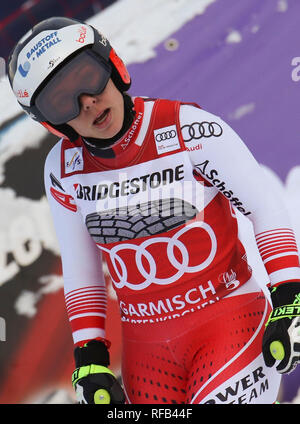 Garmisch Partenkirchen, Germany. 25th Jan, 2019. Alpine skiing, World ...
