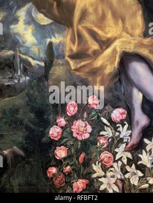 'The Assumption of the Virgin Mary' (detail), 1607-1613, Oil on canvas ...