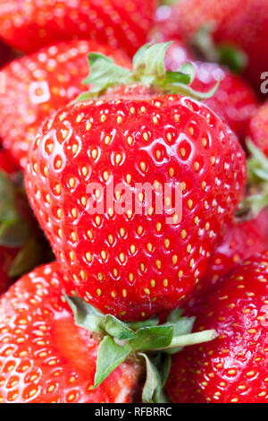 Homemade strawberry. A bed of homemade strawberries Stock Photo - Alamy