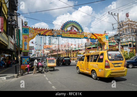 Medan, Indonesia - January 2018: Medan street and traffic in the ...