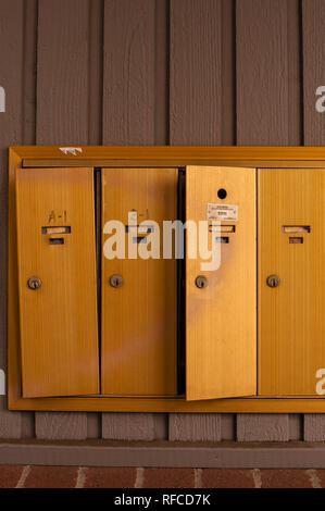 Mailboxes broken into Stock Photo - Alamy