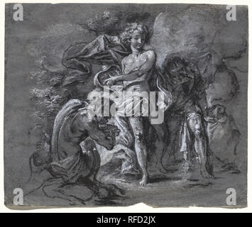 King Midas at the Contest Between Apollo and Pan, n.d. Style of Abraham ...