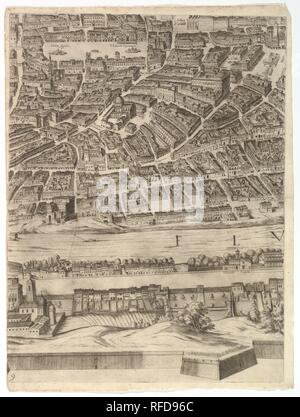 17th century Map of Florence, Italy Stock Photo - Alamy