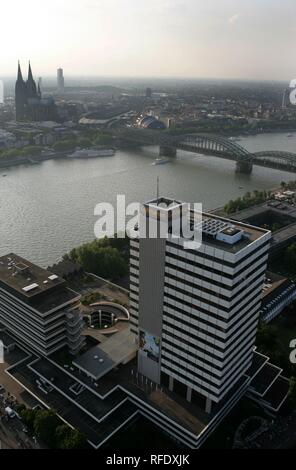 DEU, Germany, Cologne : Areal View of the Lufthansa office building ...