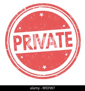 Private event sign or stamp on white background, vector illustration ...