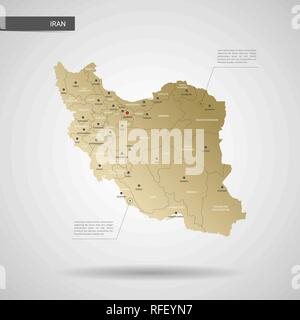 Iran map. Borders of Iran for your infographic. Vector country shape ...