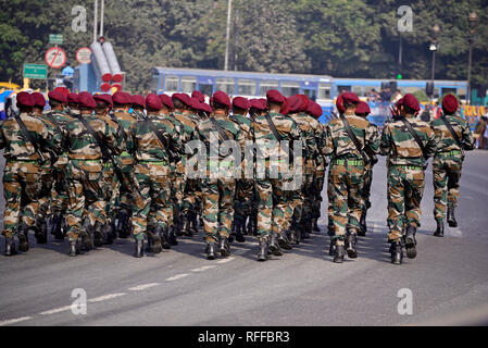 Indian army practice their parade during republic day Stock Photo - Alamy