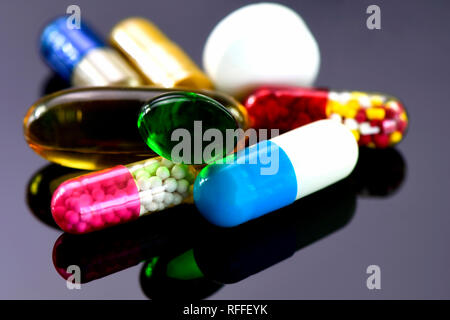 Long background of medications Stock Photo - Alamy