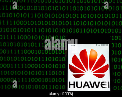 Huawei Technologies Co., Ltd. logo seen displayed on smart phone Stock ...
