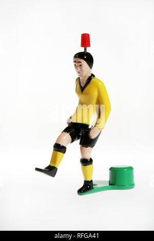 Close-up of a Tipp-Kick figurine dressed in the Croatian national team ...
