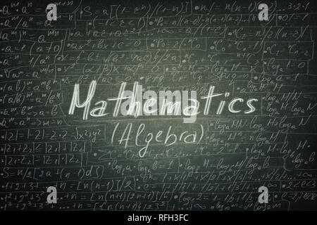 Board with mathematical formulas Stock Photo - Alamy