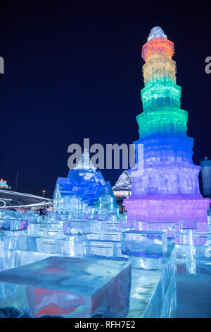 Harbin, Harbin, China. 26th Jan, 2019. Harbin, CHINA-Ice sculptures at ...