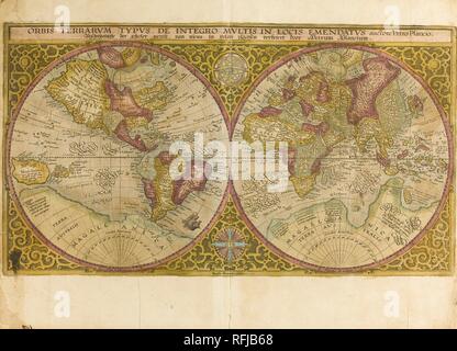 1590 map of the World Stock Photo - Alamy