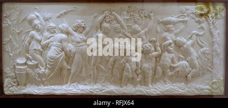 The 'Bacchanlian Triumph' is a white terracotta stoneware piece created ...