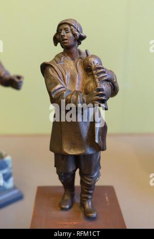 Bagpiper by Valerio di Simone Cioli, 1529-1599 AD, bronze Stock Photo ...