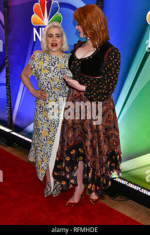 Mae Whitman and Christina Hendricks attend 2018 NBCUniversal Upfront on ...