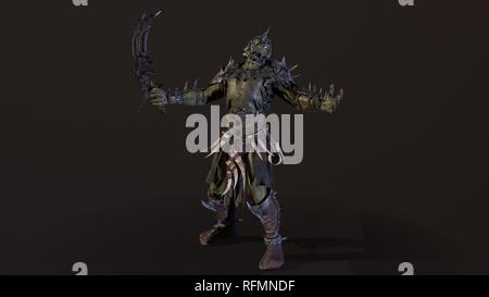 ferocious orc fighter Stock Photo - Alamy
