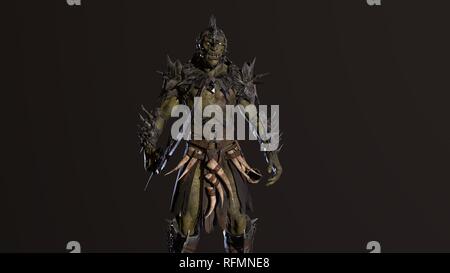 ferocious orc fighter Stock Photo - Alamy